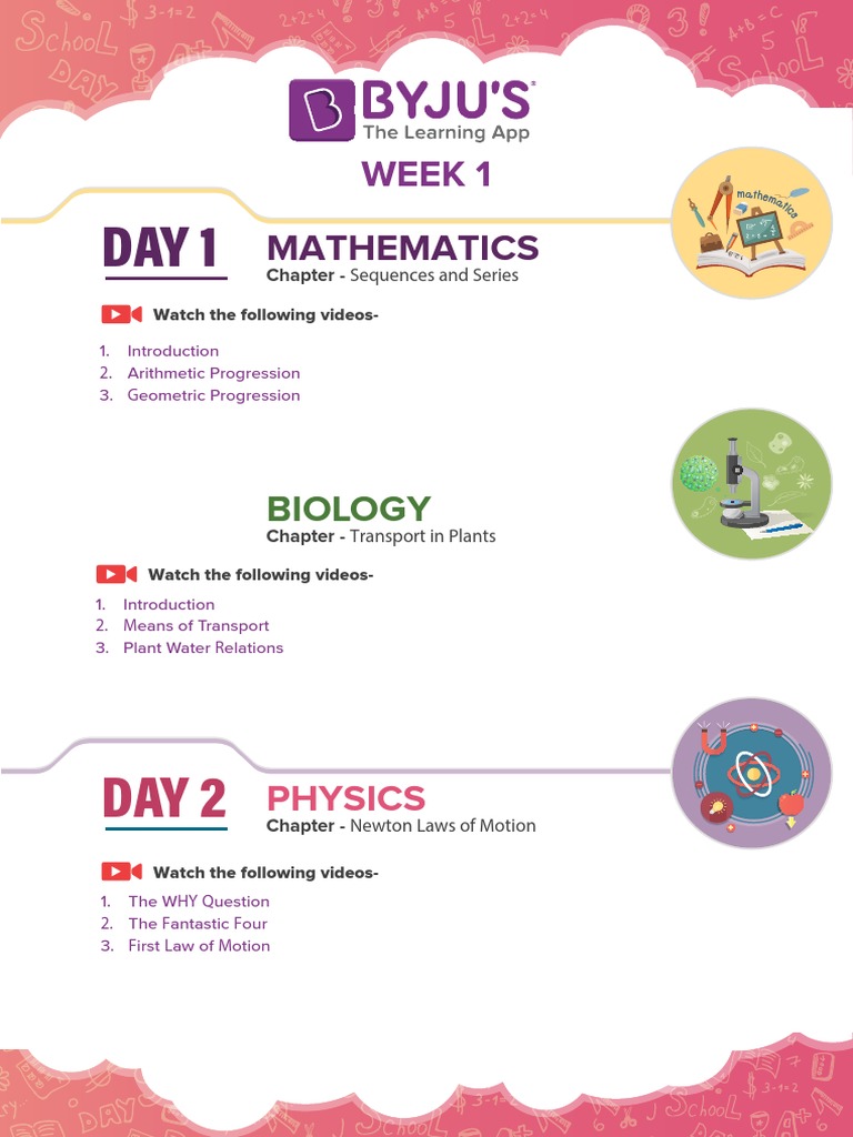 BYJUS Study - Plan - 03 - Class - 11 - PCMB | PDF | Redox | Plant Nutrition