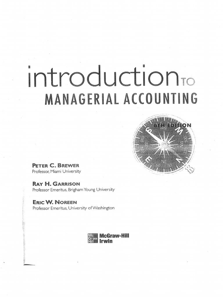 1 Introduction MaNageRial Accounting | PDF