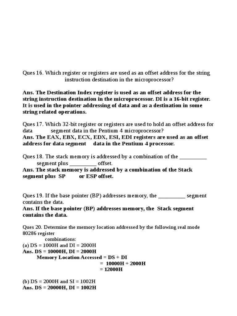 MicroProcessor Assignment2 | PDF | Computer Programming | Computer Science
