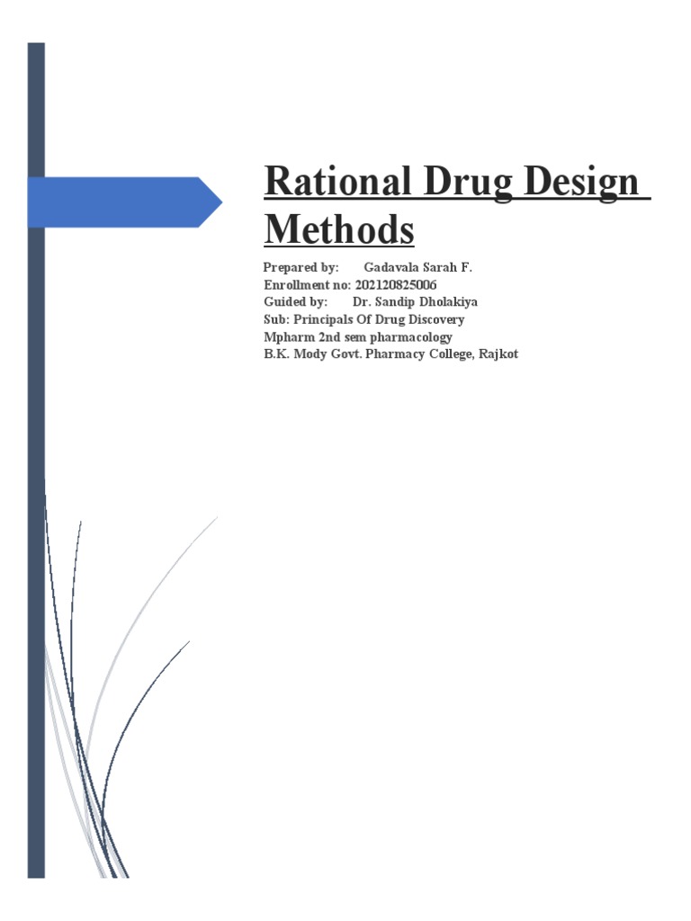 Rational Drug Design Methods Gadavala Sarah | PDF | Drug Design ...