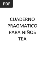 Cuadernillo TEA PDF | PDF | Espectro autista | Comunicación