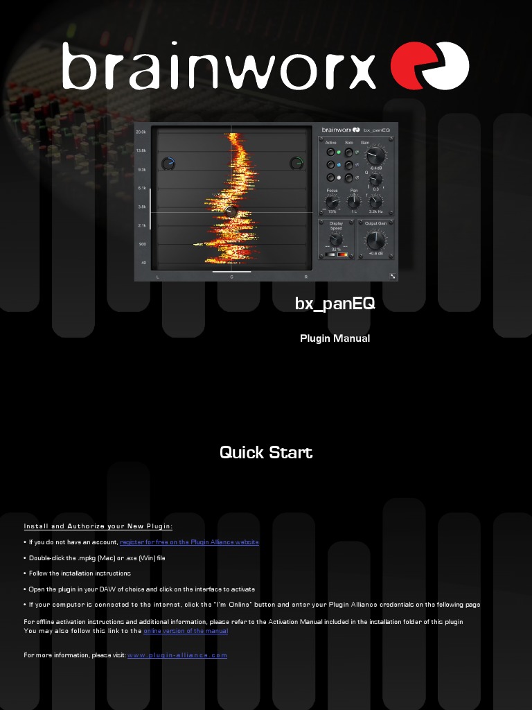 BX - panEQ Manual | PDF | Equalization (Audio) | Signal Processing