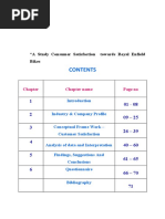 Bcom Final Year Project | PDF | Customer Satisfaction | Sampling (Statistics)
