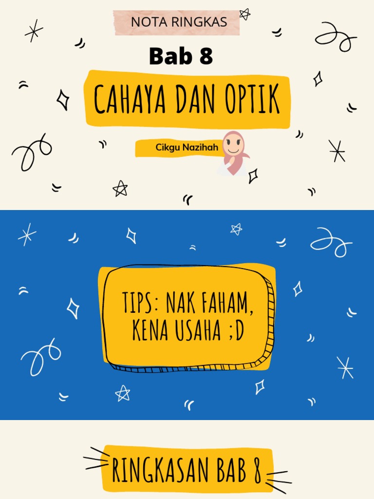 Nota Ringkas Cahaya Dan Optik | PDF