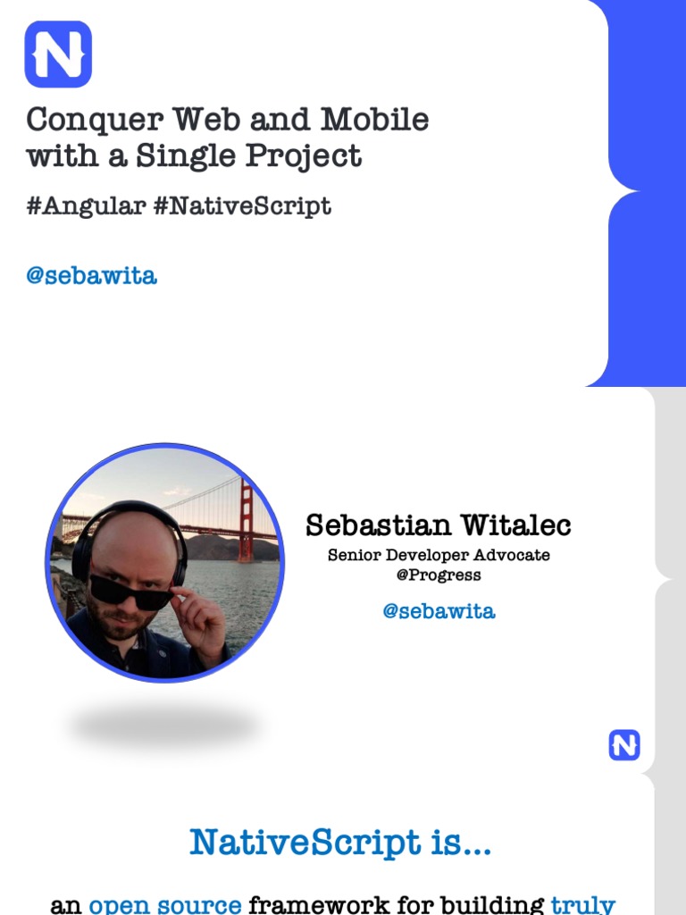 Conquer Web And Mobile With A Single Project Angular Nativescript Pdf Software 