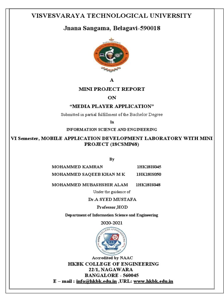 MAD Lab Mini Project | PDF | Android (Operating System) | Engineering