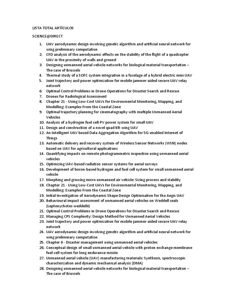 Science Direct | PDF | Unmanned Aerial Vehicle | Quadcopter