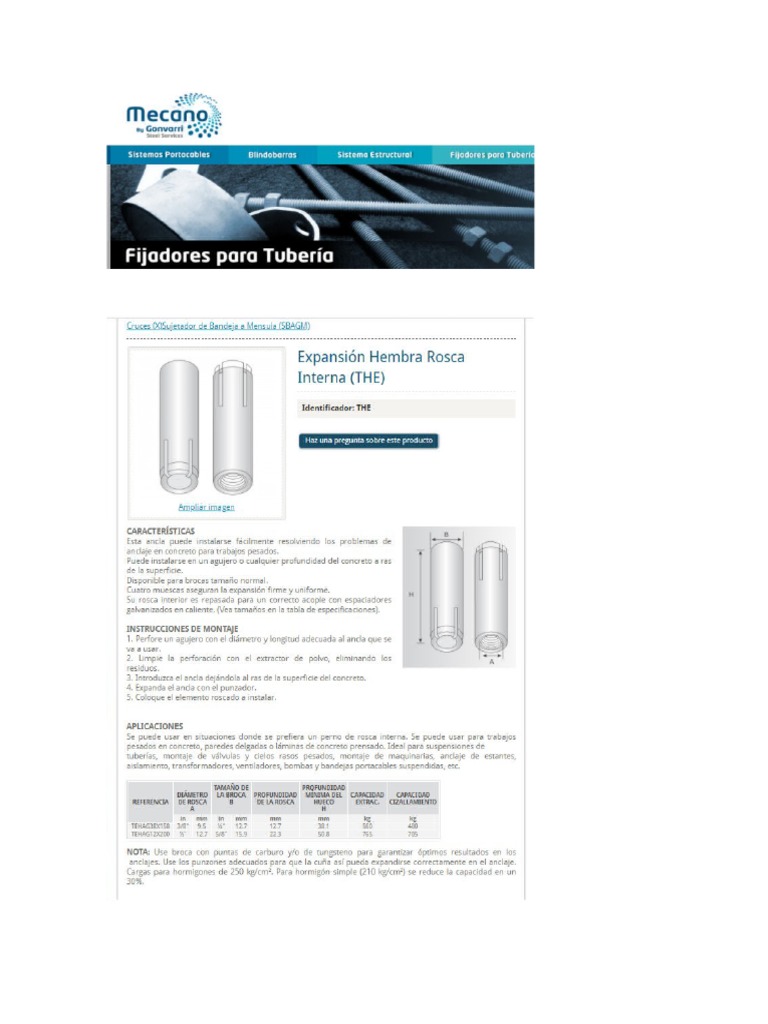 Ficha Chazo RL 3-8 Mecano | PDF