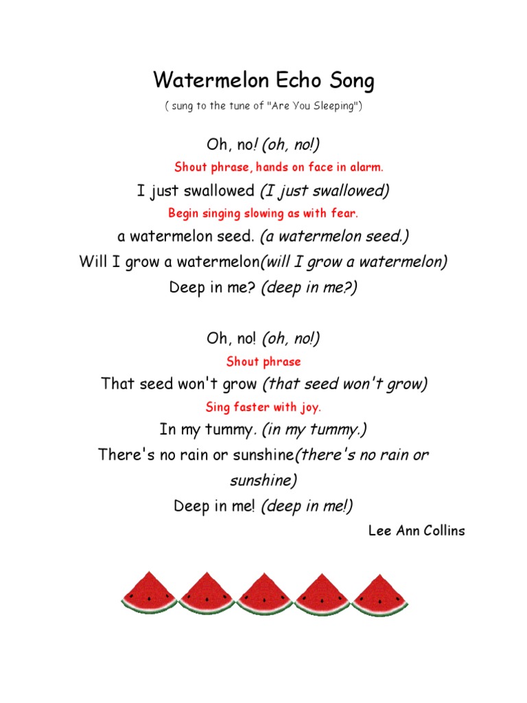 Watermelon Echo Song | PDF