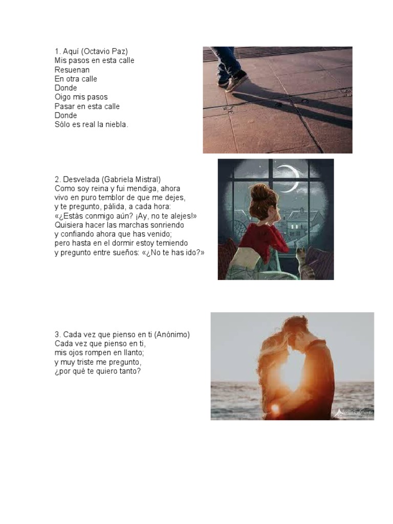 5 Poemas Con Dibujo Pdf