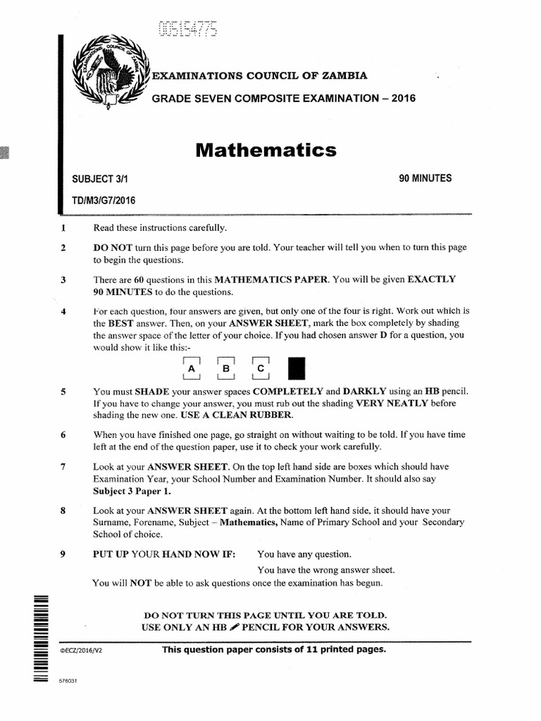 G7 Maths | PDF