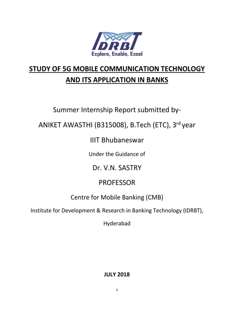 MBA Mini Project | PDF | 4 G | Internet Of Things