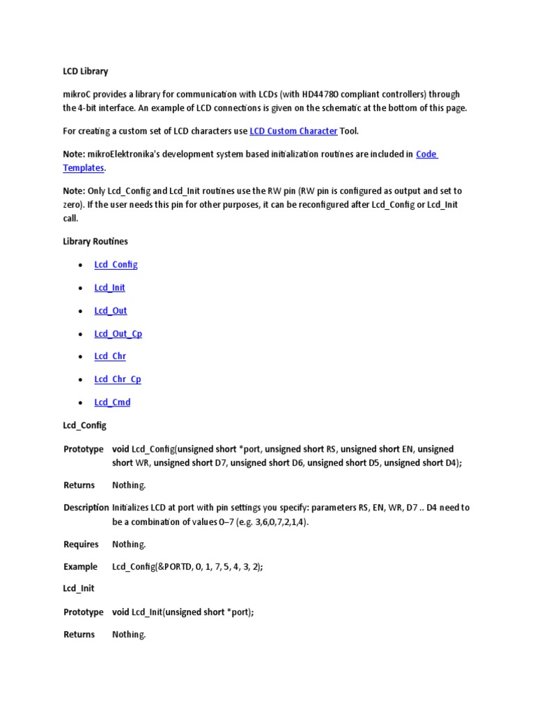 LCD Custom Character Code Templates | PDF | Software | Software Development