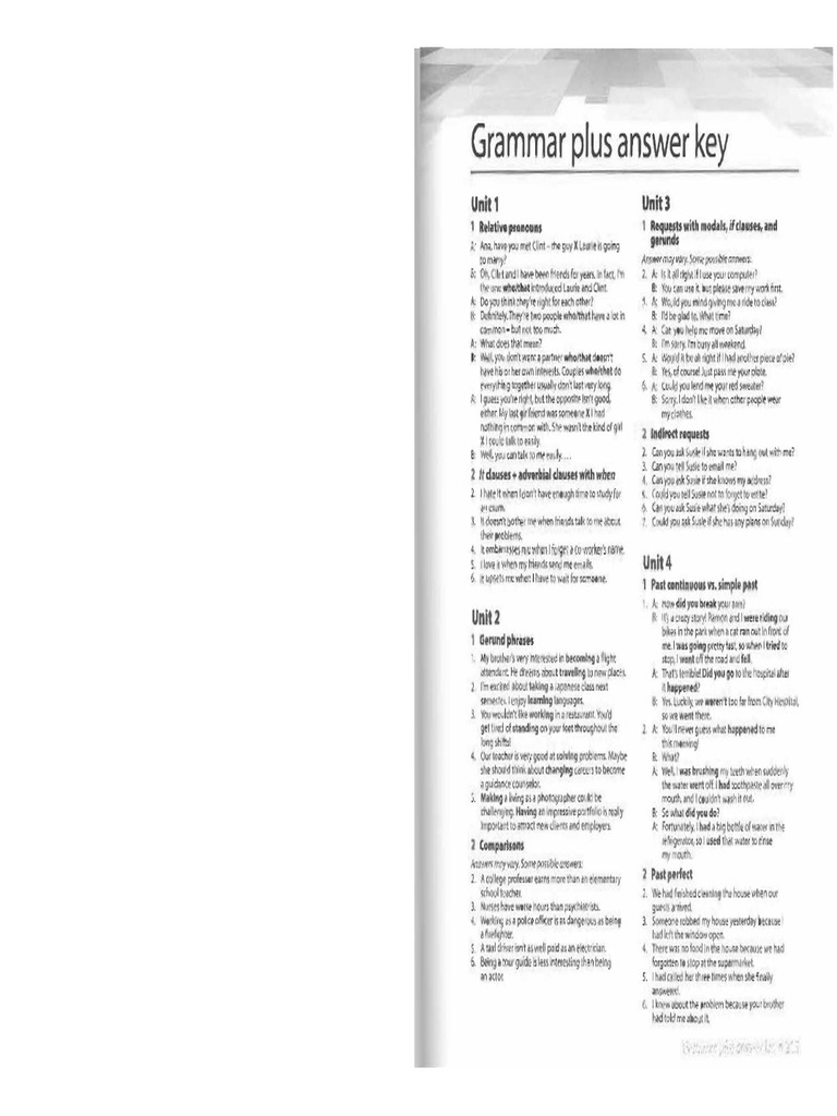 Grammar Plus Interchange 3 1 | PDF