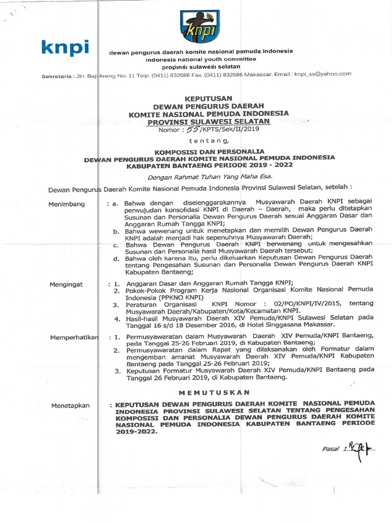 SK Knpi 2019-2022 | PDF