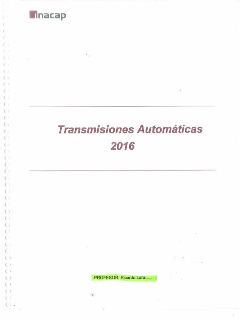 Manual Transmiciones Automaticas | PDF
