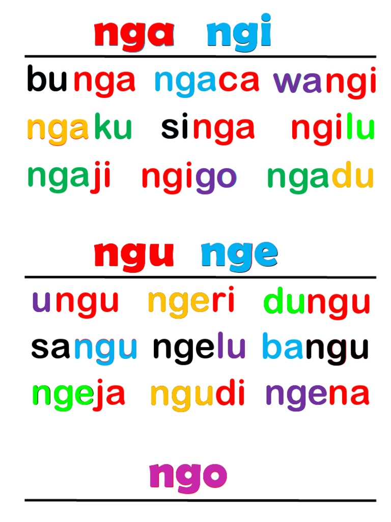 Ebook Baca Sengau Nga, Nya | PDF