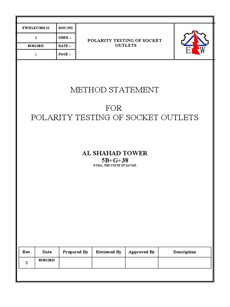 Polarity Testing Procedure for Outlets | PDF | Ac Power Plugs And ...