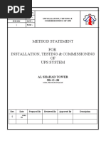 Method Statement For Installation of Diesel Generator Set - Safe Work Method of Statement | PDF ...