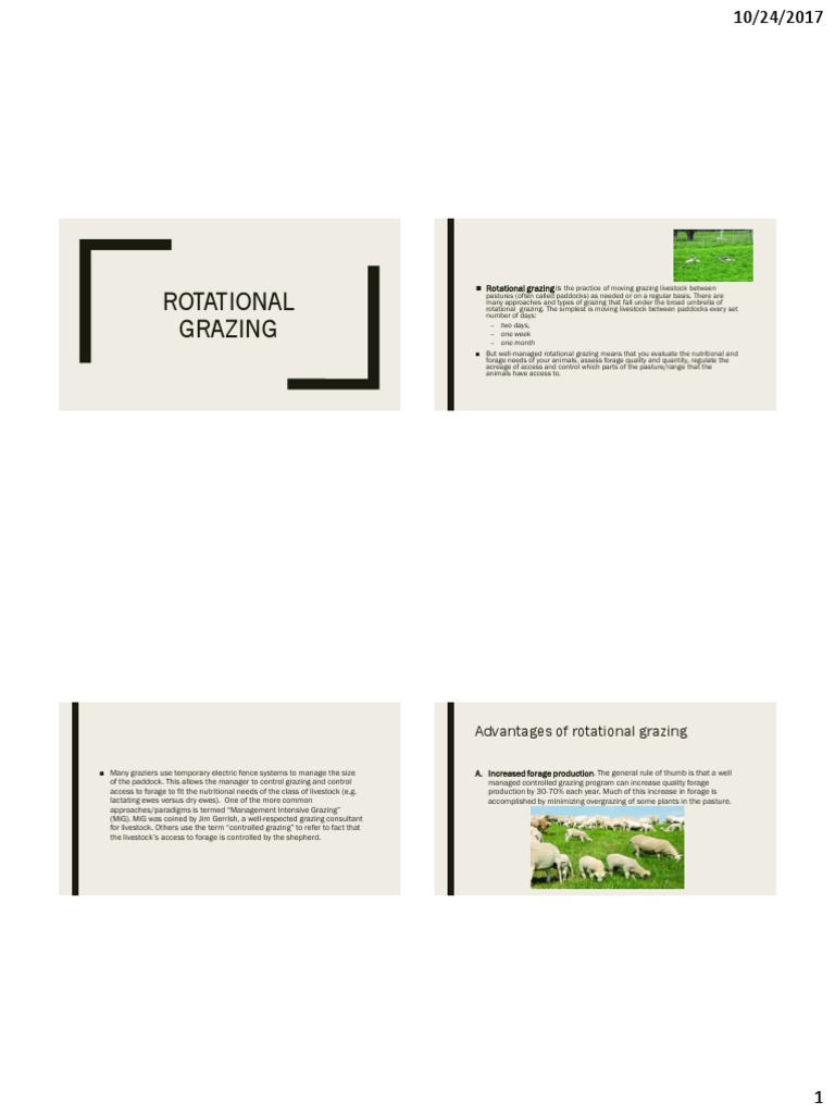 Advantages of Rotational Grazing | PDF | Sheep | Grazing