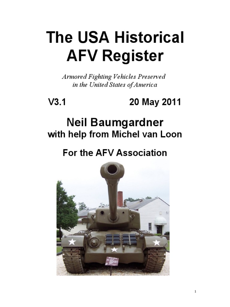 USA AFVs | PDF | Armoured Fighting Vehicles | M4 Sherman
