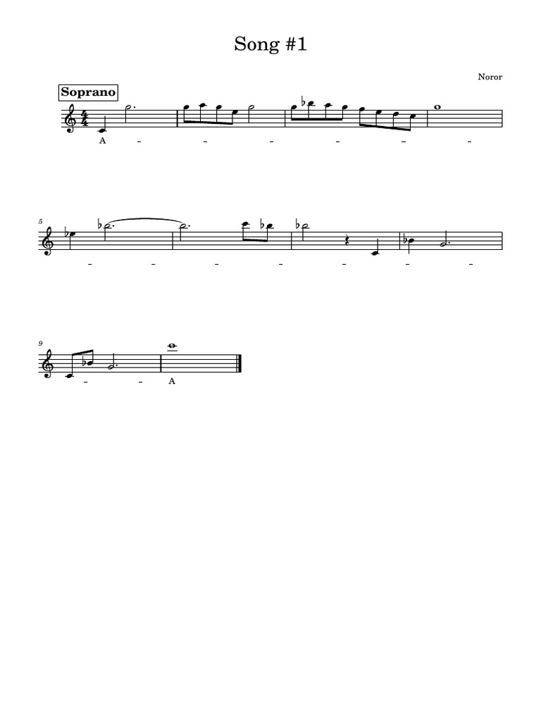 Song #1 | PDF