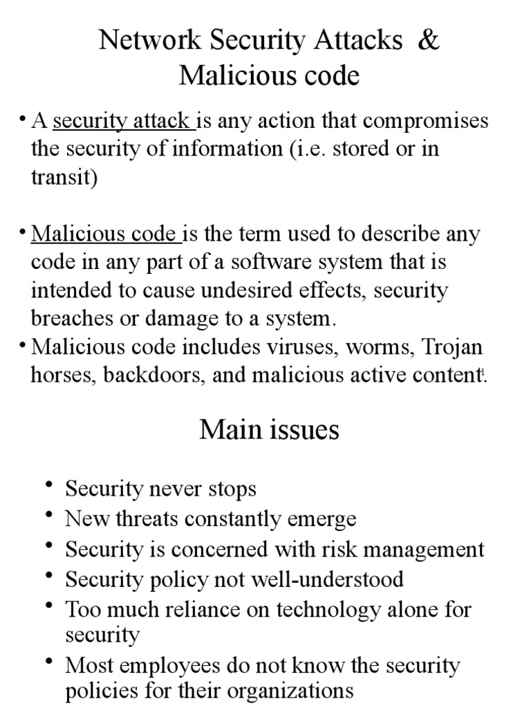 Lecture 2 Network Security Threats Pdf Denial Of Service Attack Transmission Control