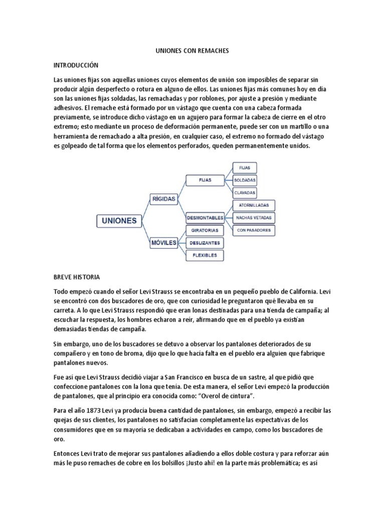 Técnicas de Remachado y Uniones Fijas | PDF | Remache | Acero