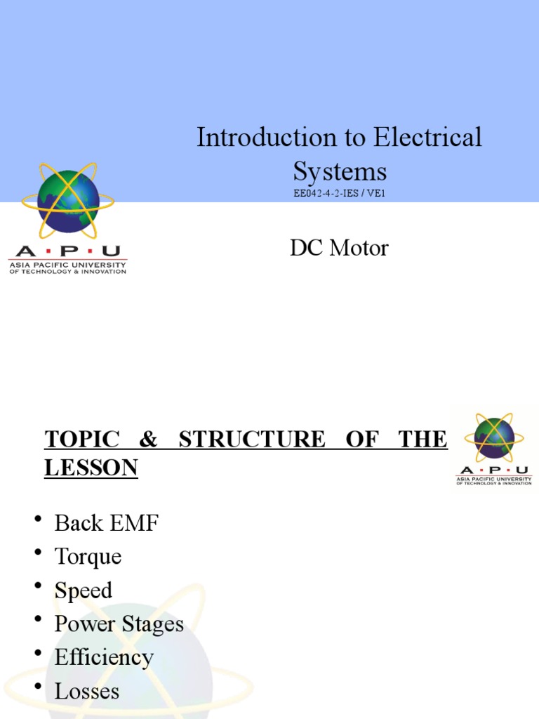 Chapter 1.2 DC Motor | PDF | Electric Motor | Electric Generator
