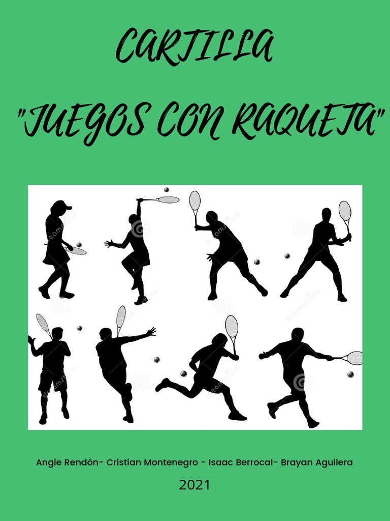 Cartilla Juegos Con Raqueta | PDF | Tenis de mesa | Equipo deportivo