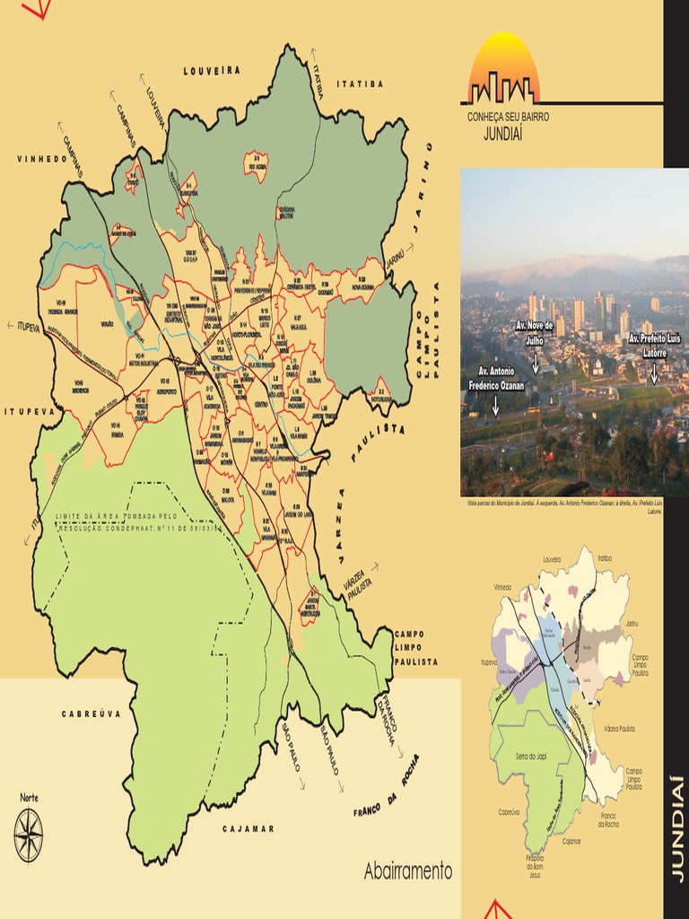 Mapa de Bairros de Jundiaí | PDF