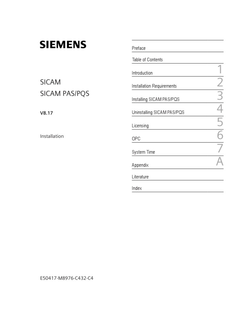 SICAM PAS Installation | PDF | Installation (Computer Programs) | Antivirus Software