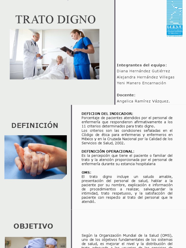 Trato Digno Yad | PDF | Enfermería | Cognición
