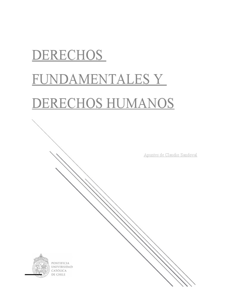 Derechos Fundamentales y Derechos Humanos | PDF | Ciencias sociales ...