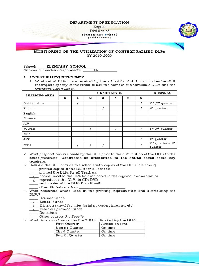 Department of Education | PDF | Teachers | Learning