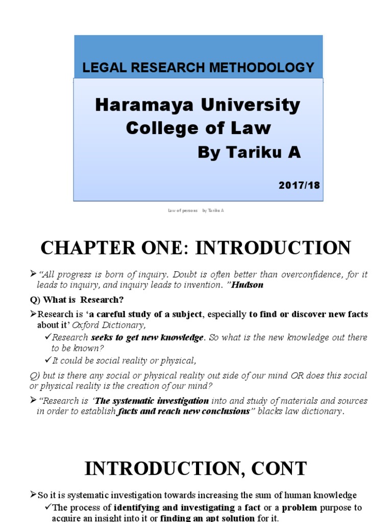 LEGAL RESEARCH METHODOLOGY GUIDE | PDF | Scientific Method | Science