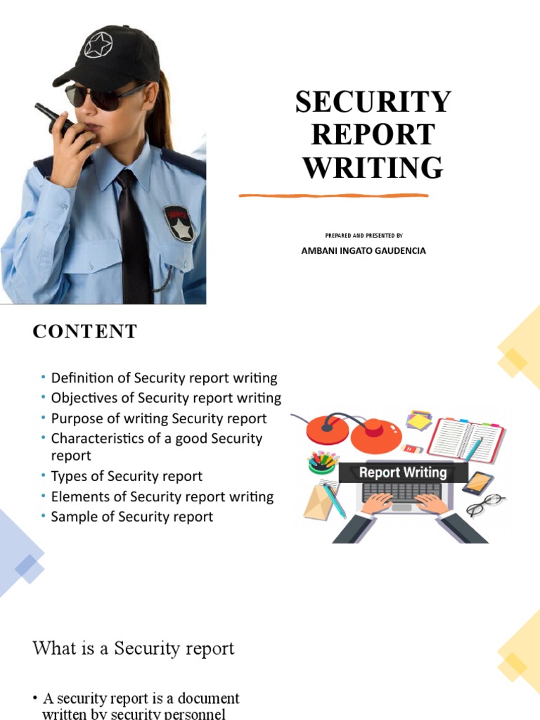 Security Report Writing v4 | PDF