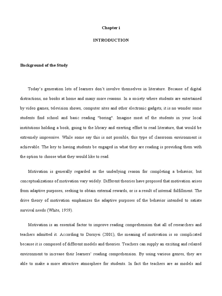 Motivating Students to Engage with Literature: A Review of Factors ...