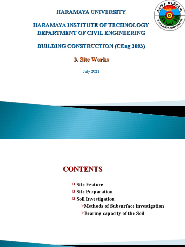 Haramaya University Haramaya Institute of Technology Department of ...