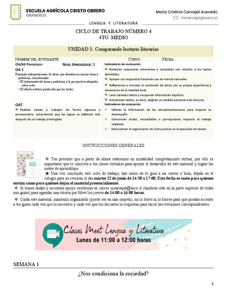 4to. Ciclo 4 Lengua y Lit. | PDF | George Orwell