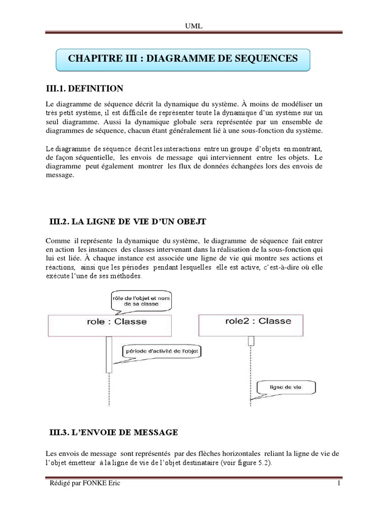 Cours Uml Chapitre 3 Diagramme De Séquences Download Free Pdf Structure De Contrôle 