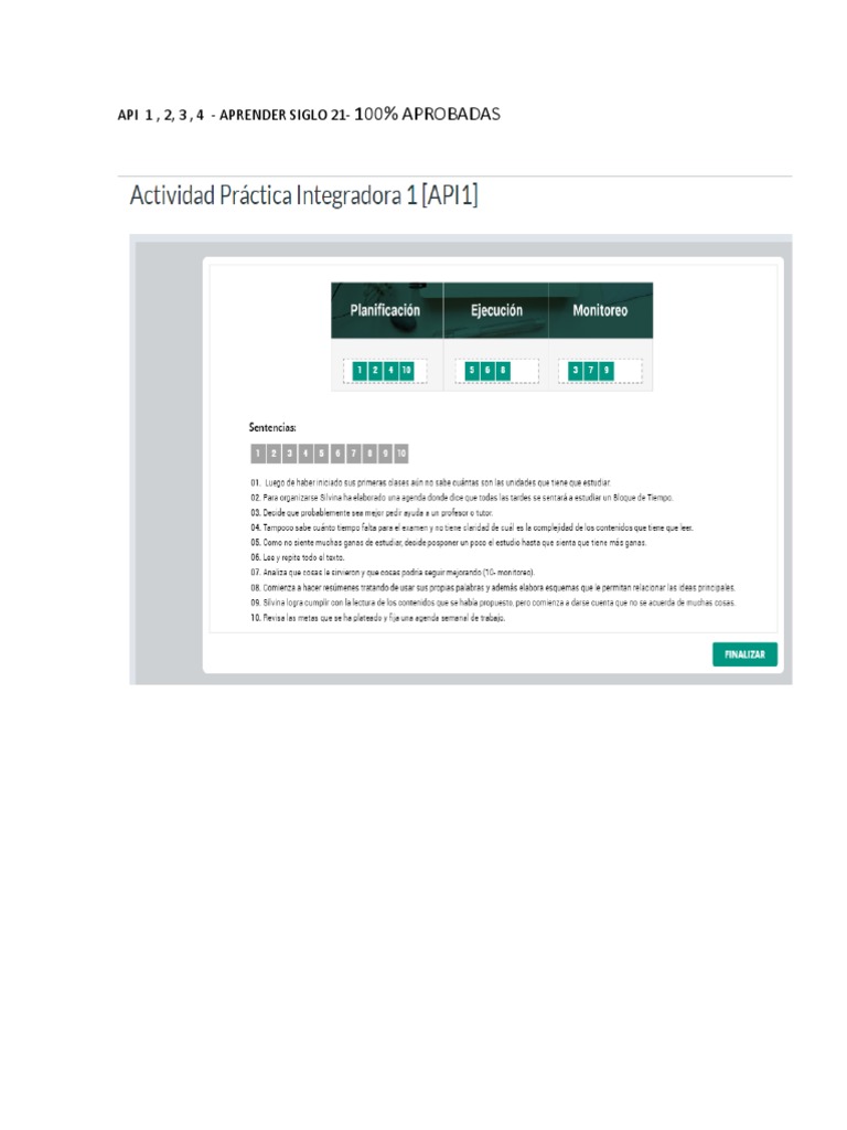API 1-4: Aprendizaje Siglo 21 | PDF | Tecnología