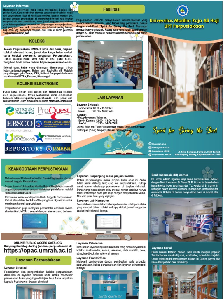 Brosur Perpustakaan | PDF