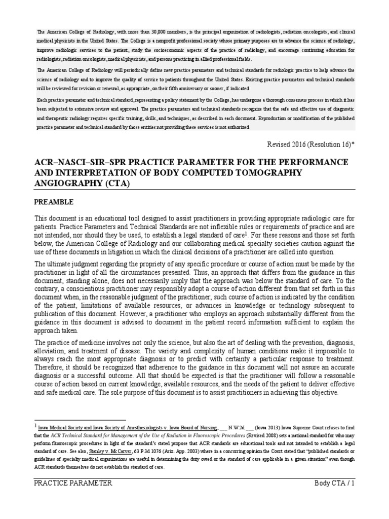 Acr-Nasci-Sir-Spr Practice Parameter For The Performance and ...