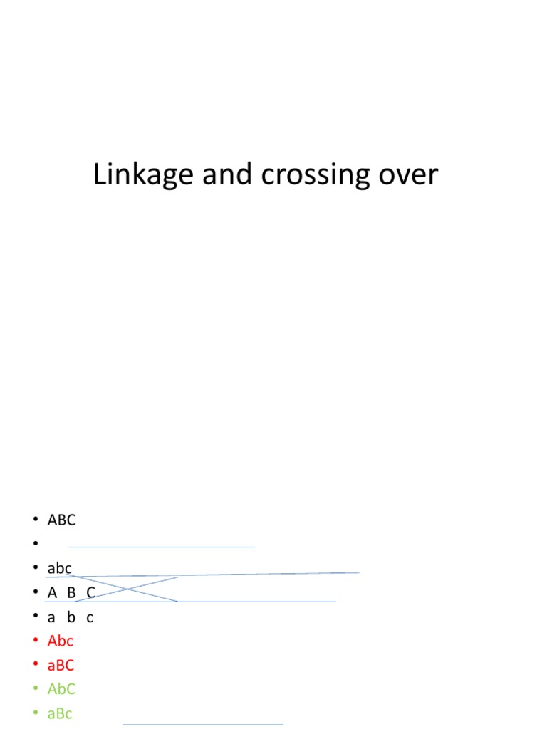 7.1 Linkage and Crossing Over | PDF | Genetic Linkage | Genetic ...