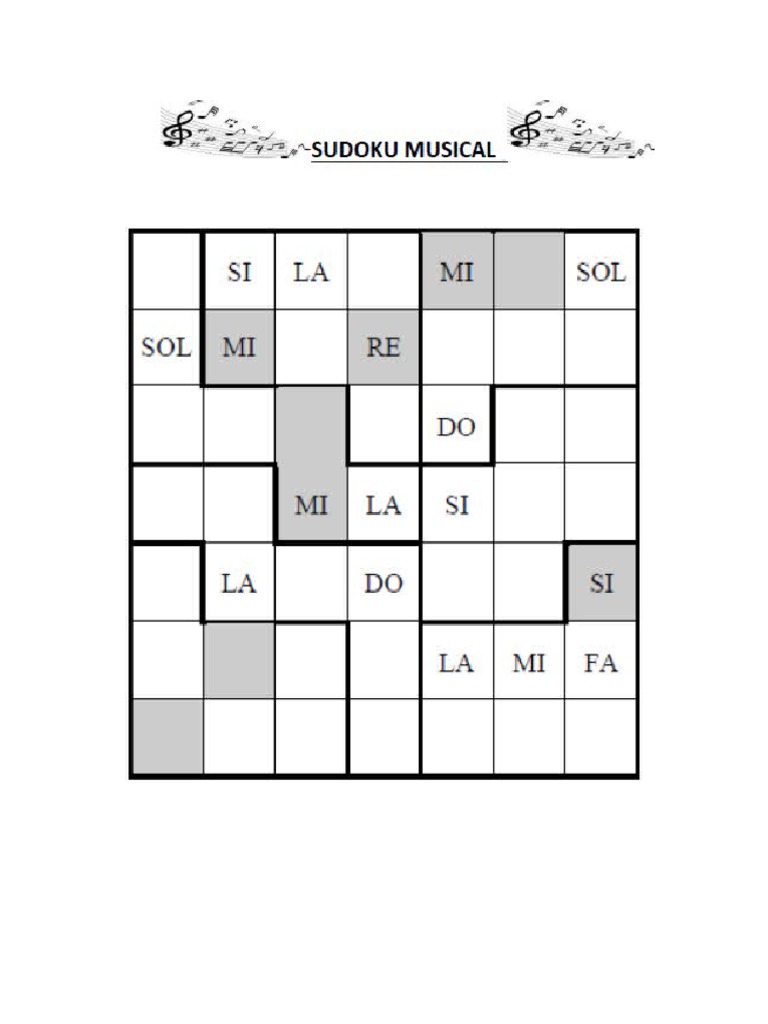Sudoku Músical | PDF