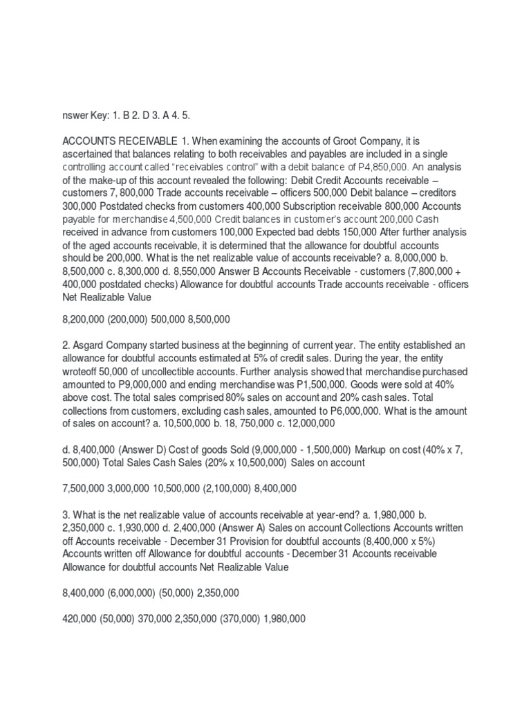 Accouts Receivable | PDF | Bad Debt | Debits And Credits Accouts Receivable | PDF | Bad Debt | Debits And Credits