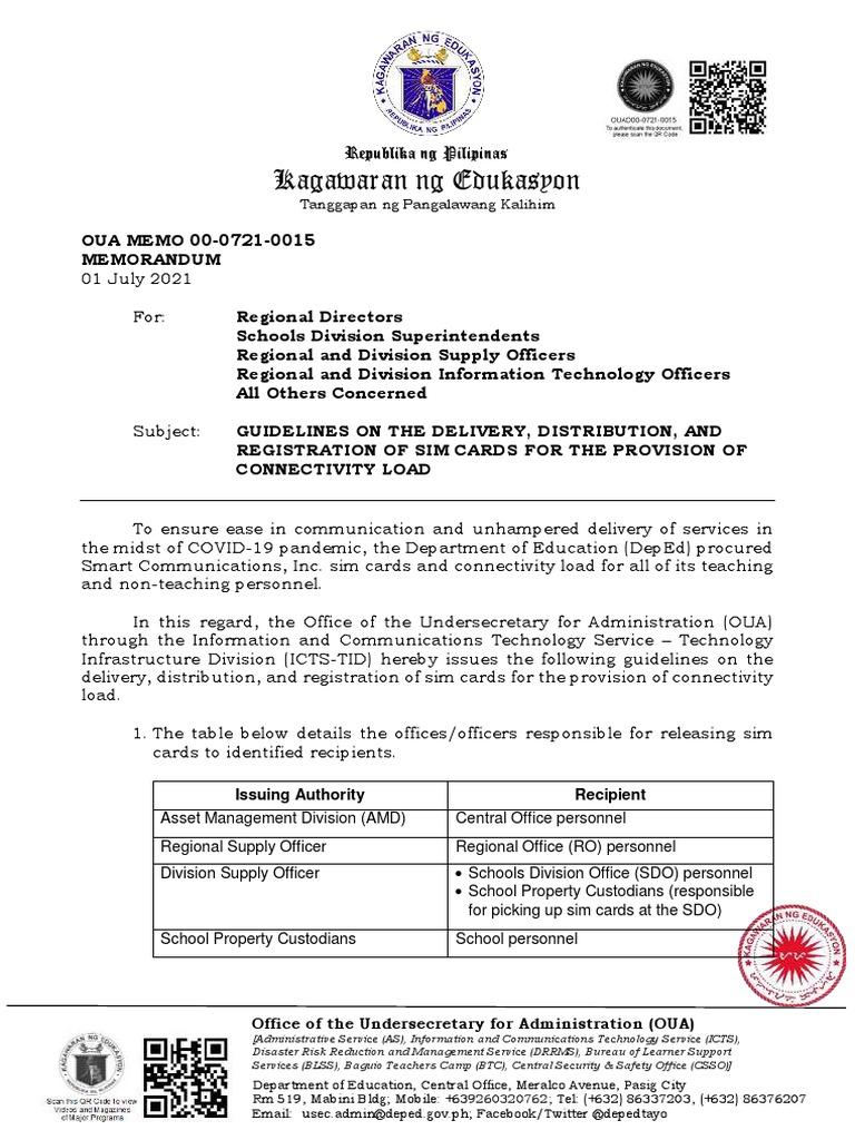 Delivery of Sim Cards | PDF | Computing | Information Technology