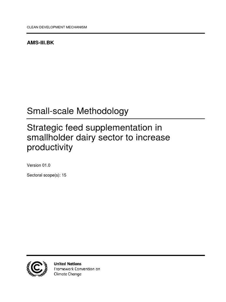 AMS 3 BK Detailed Methodology | PDF | Milk | Dairy