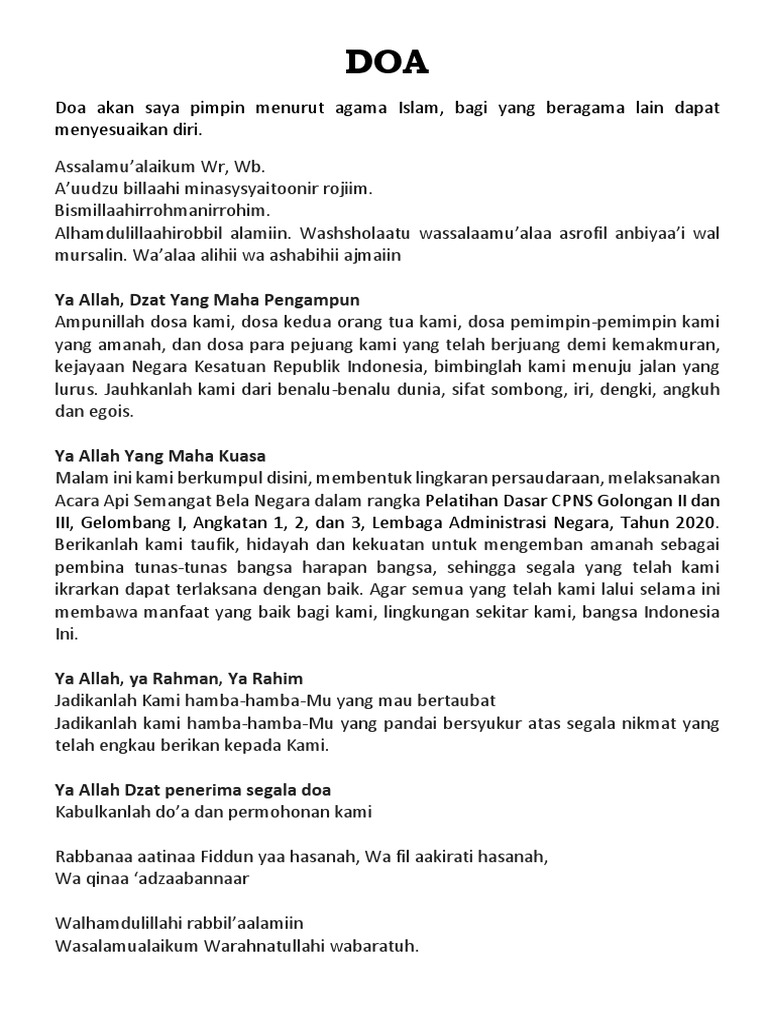 Doa Akan Saya Pimpin Menurut Agama Islam, Bagi Yang Beragama Lain Dapat ...